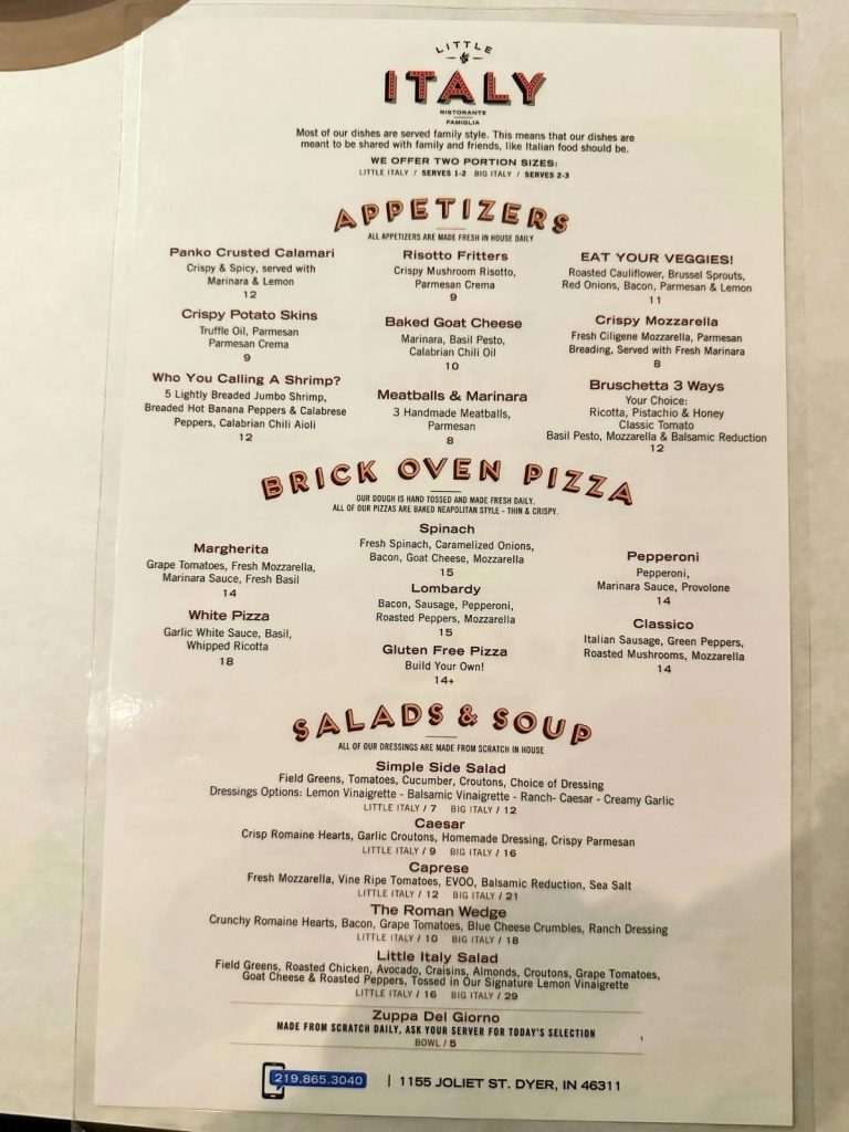 Little Italy Restaurant | Dyer, IN | Fine Italian Cuisine